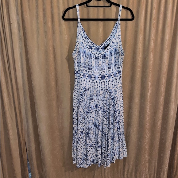 Cynthia Rowley | Dresses | Cynthia Rowley Blue And White Abstract ...